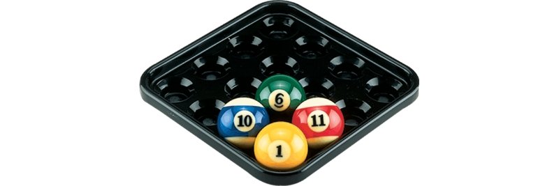 Action Billiard Ball Tray for Organized Pool Tables