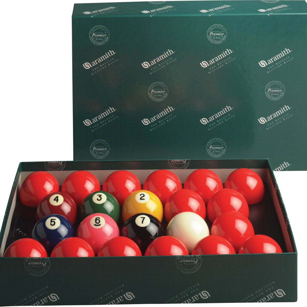 Aramith BBANS2.25 Premier 2 1/4" Numbered Snooker Set - Billiard & Pool ...