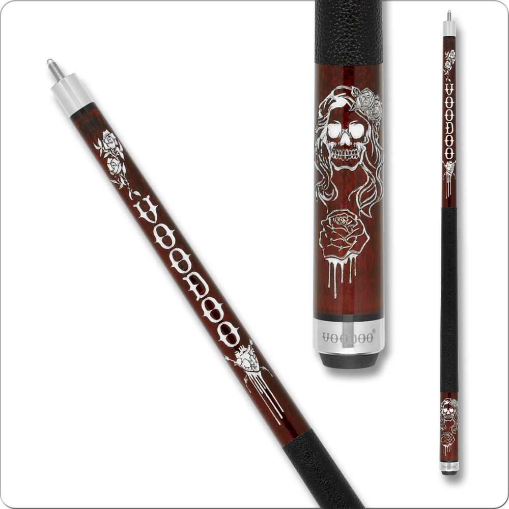 Voodoo Burgundy VOD41 - Lady Rose Pool Cue - Billiard & Pool Center